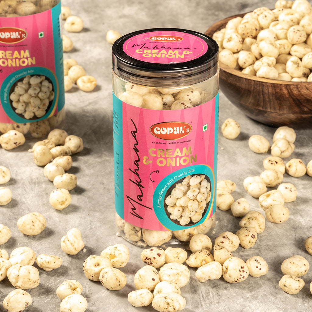 Gopal's Flavoured Makhana - Cream and Onion – Gopal Sweets